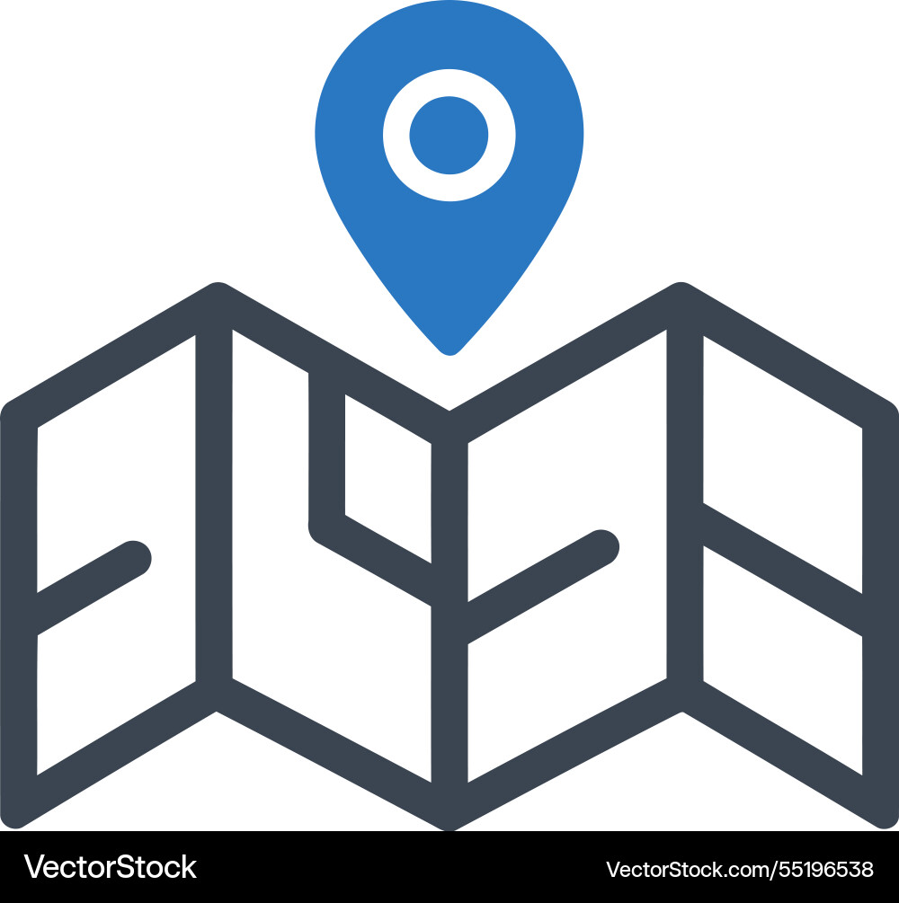 Map marker icon Royalty Free Vector Image - VectorStock
