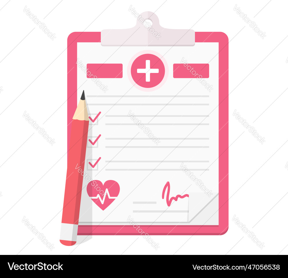 Medical check up Royalty Free Vector Image - VectorStock