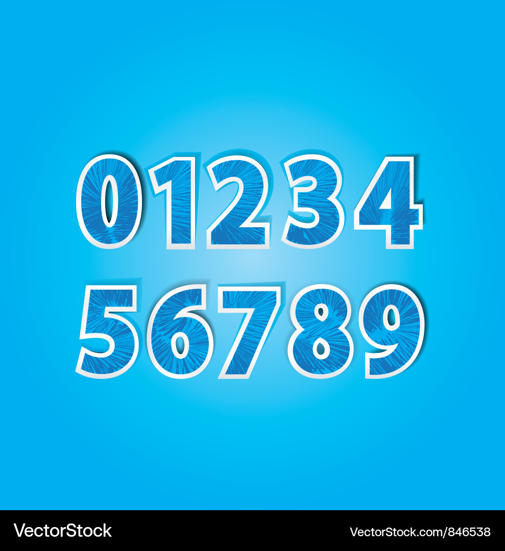Numbers Royalty Free Vector Image - VectorStock
