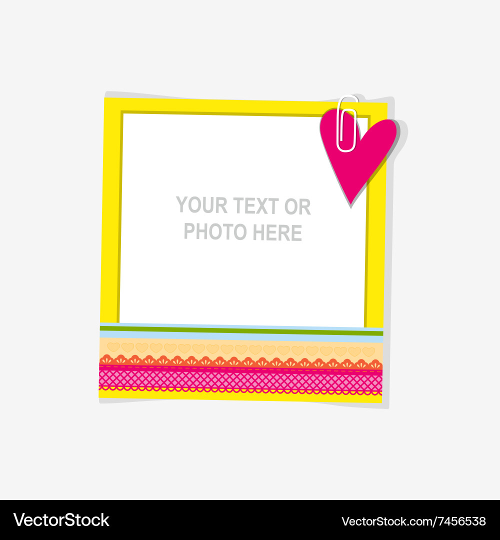 Photo frame Royalty Free Vector Image - VectorStock