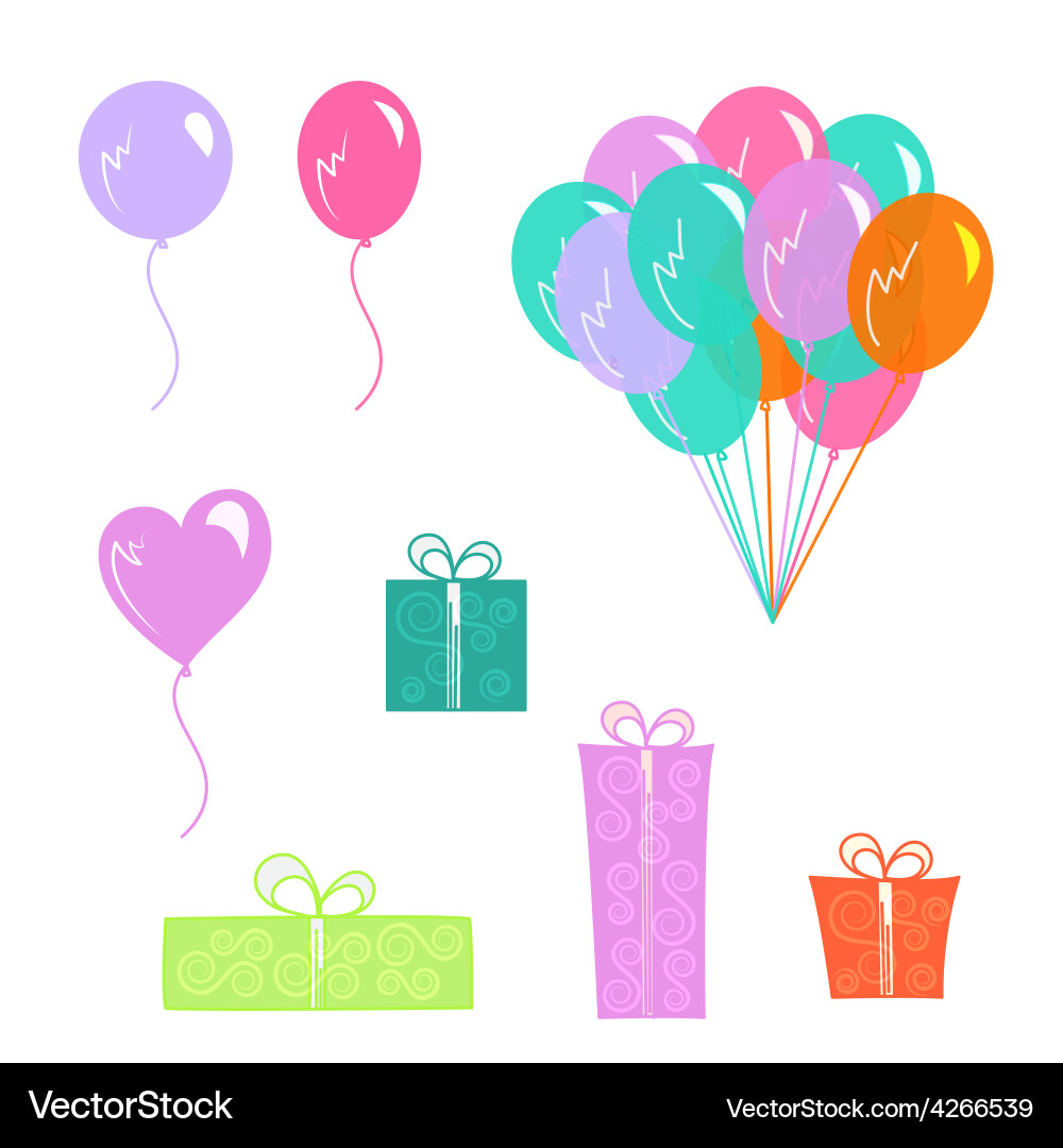 Balloons Royalty Free Vector Image - VectorStock