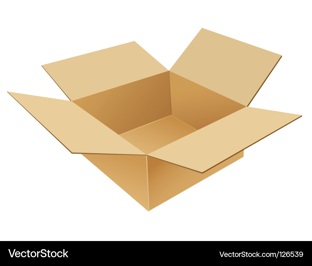 Cardboard box Royalty Free Vector Image - VectorStock