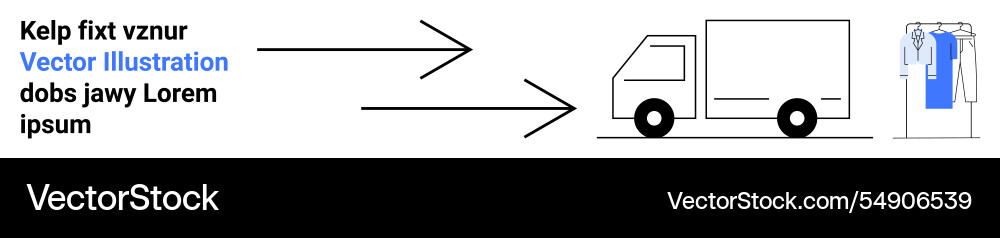 Delivery process from order placement to truck Vector Image