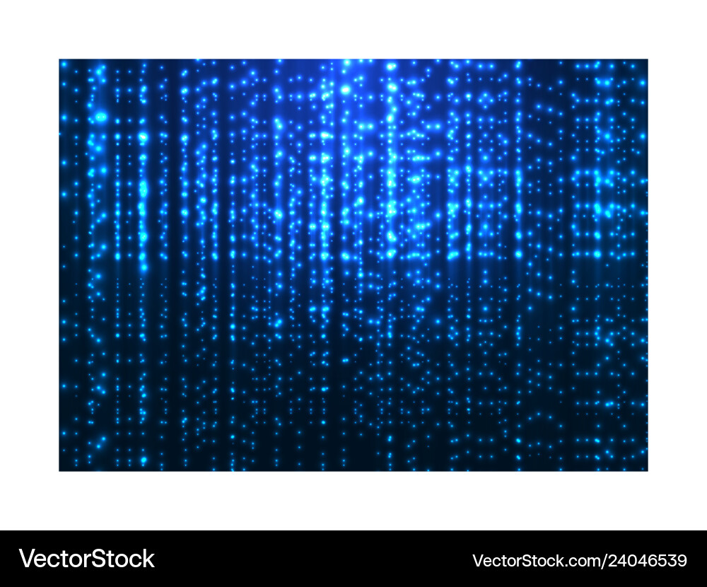 Electric Blue Matrix Sparkle Royalty Free Vector Image