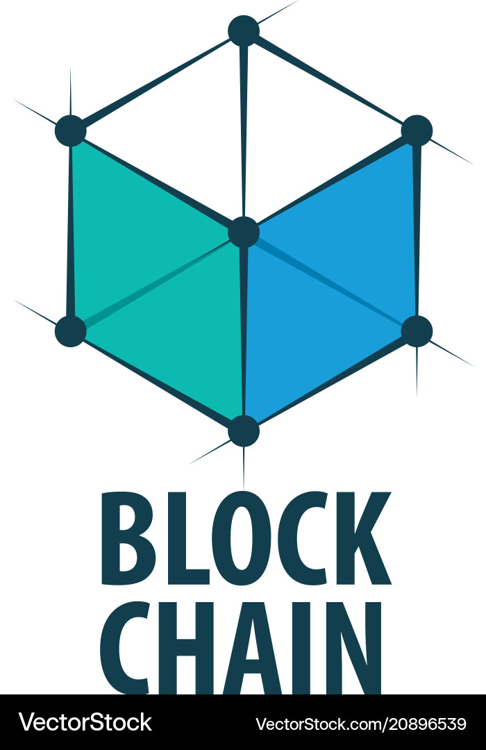 Logo blockchain Royalty Free Vector Image - VectorStock