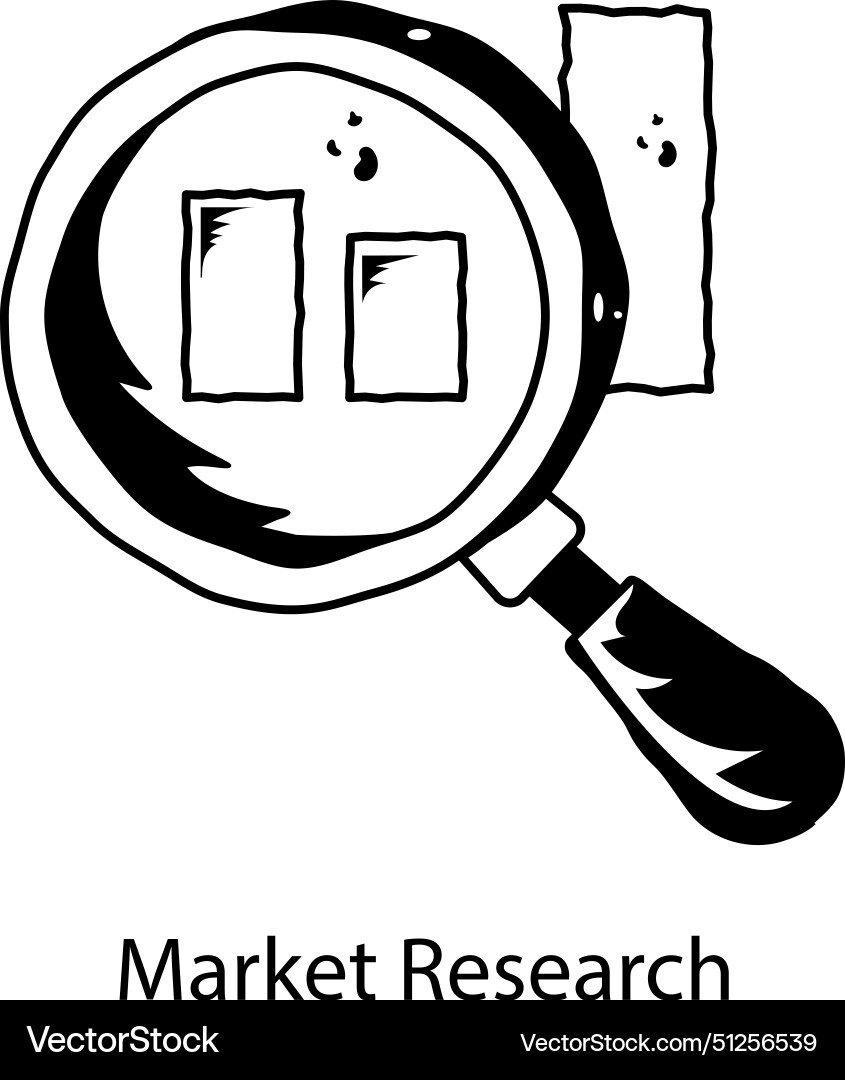 Market research Royalty Free Vector Image - VectorStock