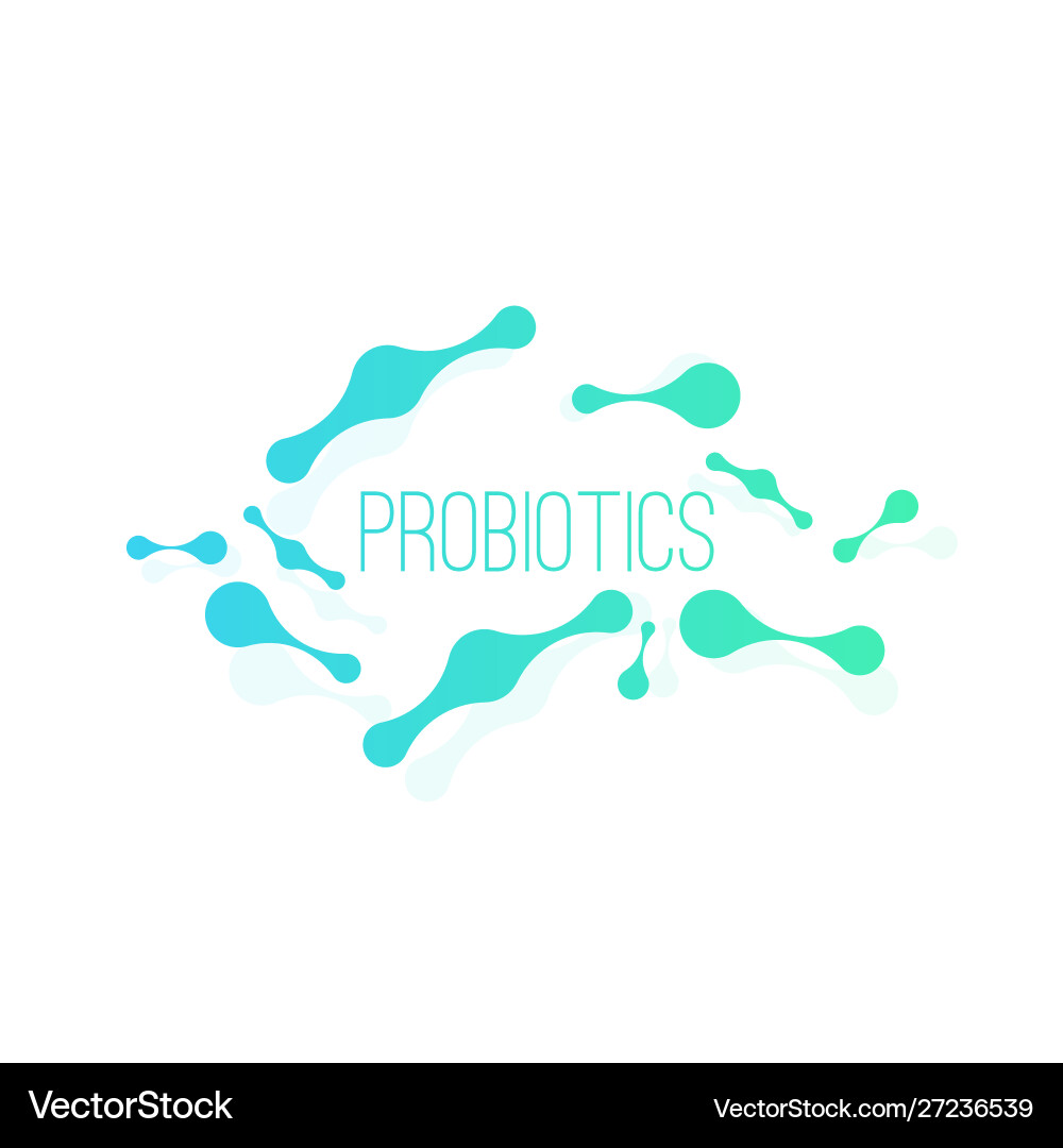 Probiotic bacteria Royalty Free Vector Image - VectorStock