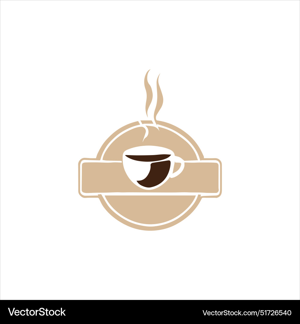 Coffee logo design Royalty Free Vector Image - VectorStock