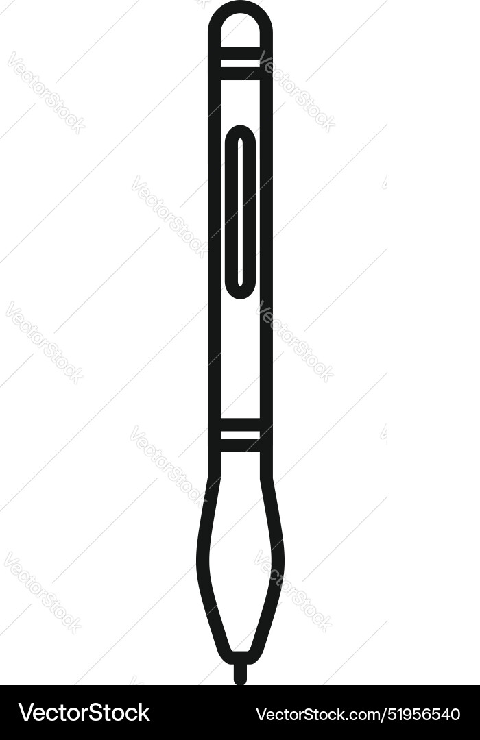 Digital pen for graphic tablet drawing icon Vector Image