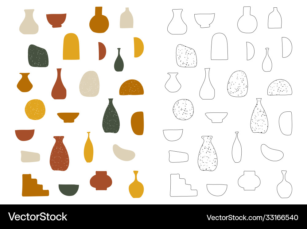 Lines and shapes Royalty Free Vector Image - VectorStock