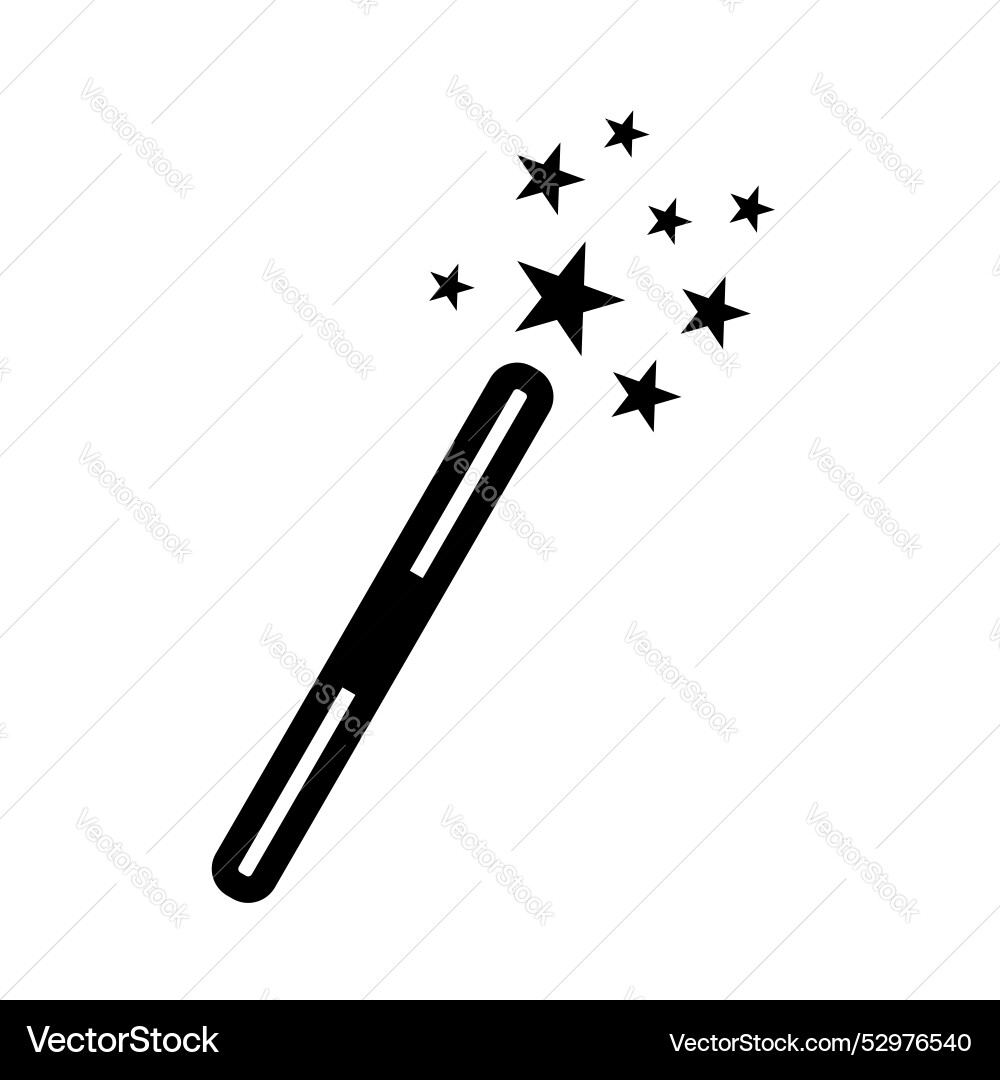 Magic wand icon Royalty Free Vector Image - VectorStock