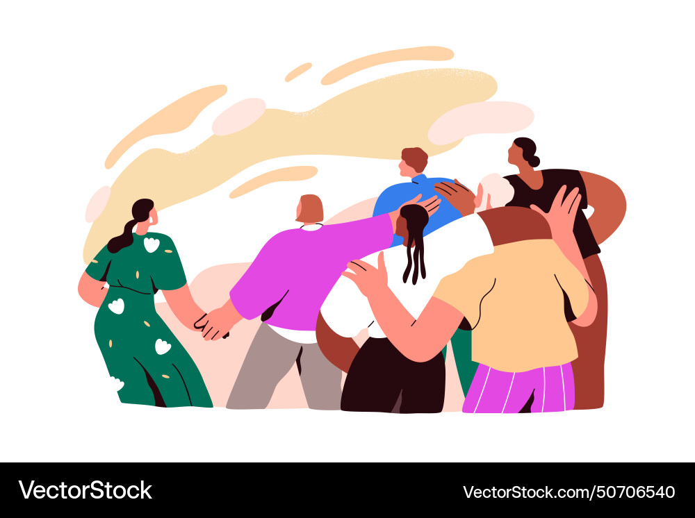 Surprised people watching wonder miracle amazed Vector Image