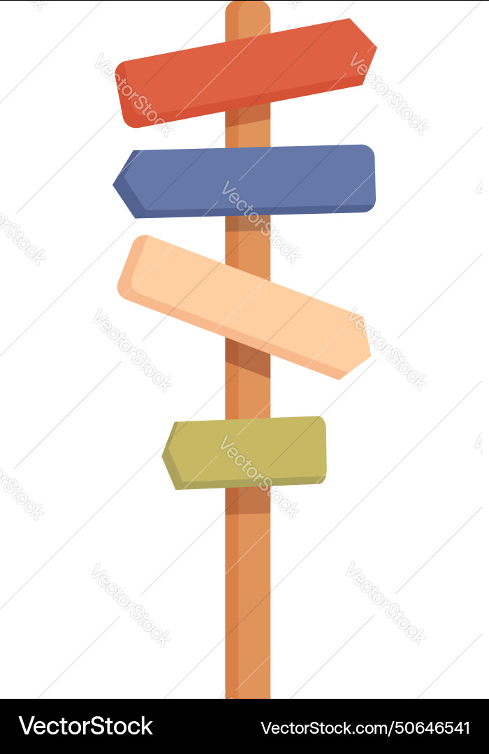 Arctic exploration direction pillar icon cartoon Vector Image