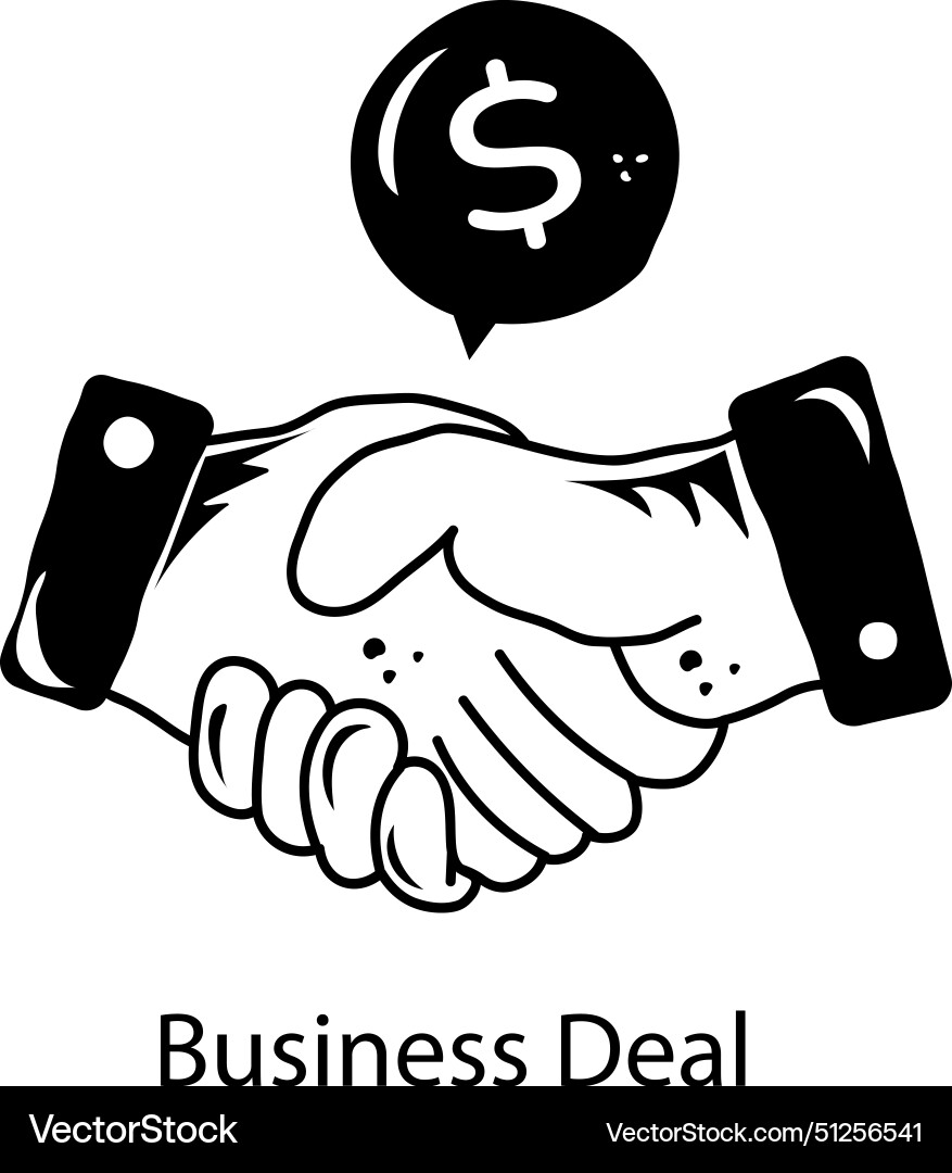 Business deal Royalty Free Vector Image - VectorStock