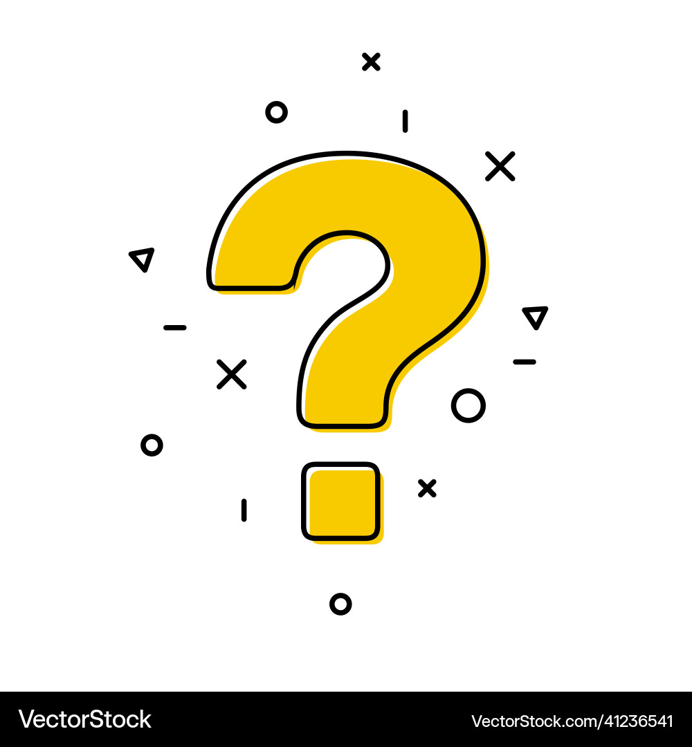 Fragezeichen-Symbol Lizenzfreies Vektorbild - VectorStock