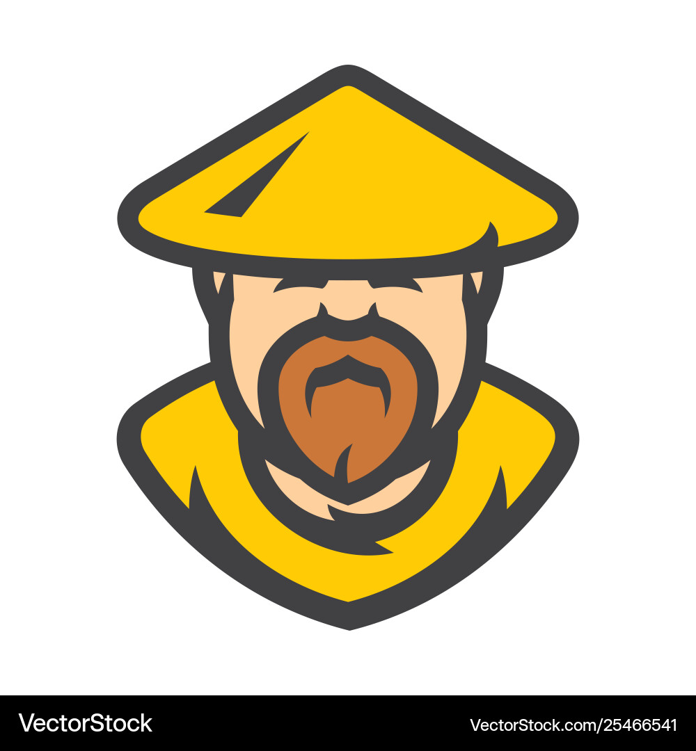 Shaolin monk cartoon Royalty Free Vector Image