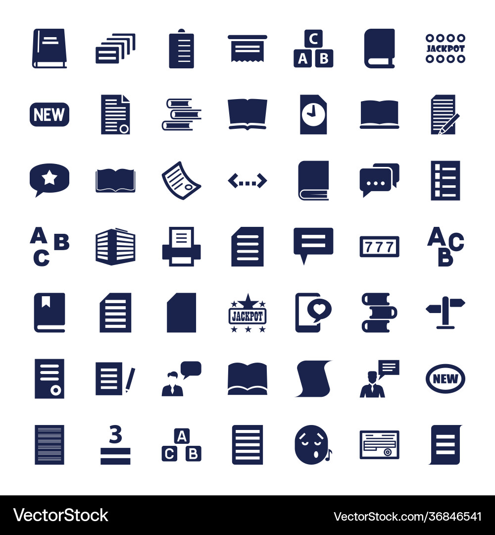 Text icons Royalty Free Vector Image - VectorStock