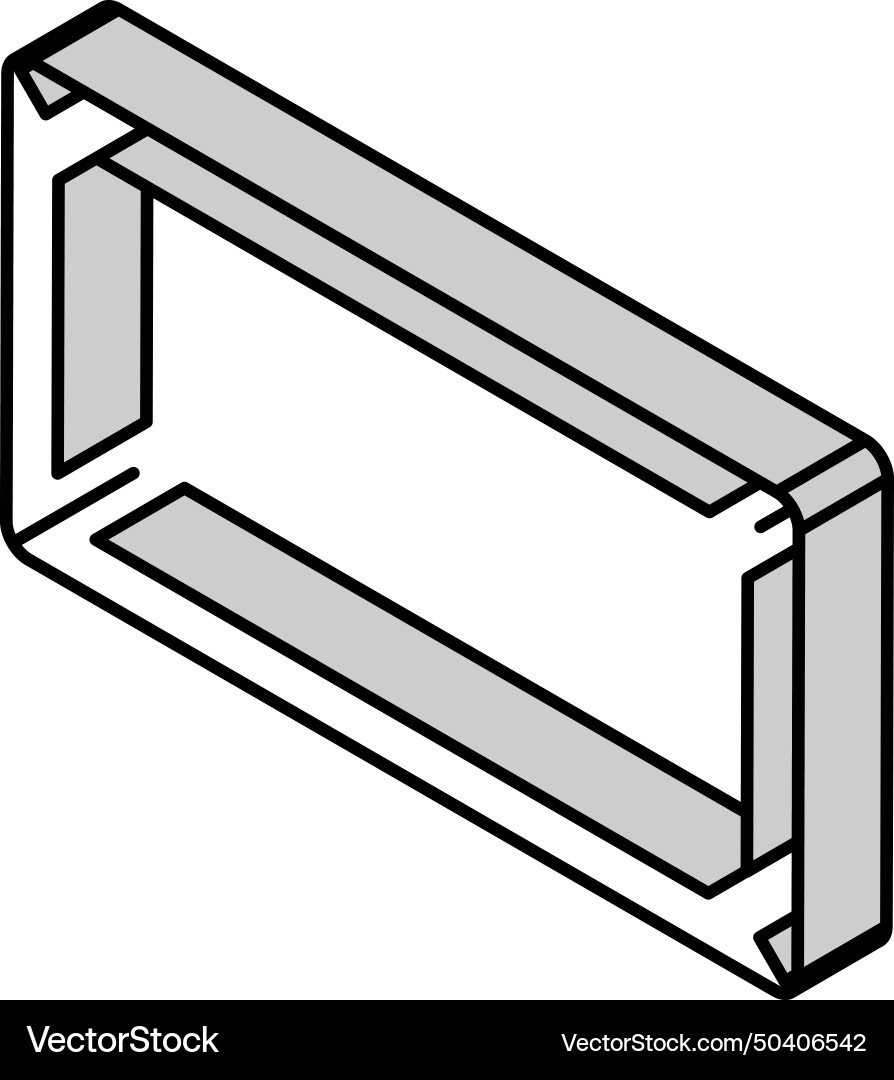 Big kitchen table top view isometric icon Vector Image