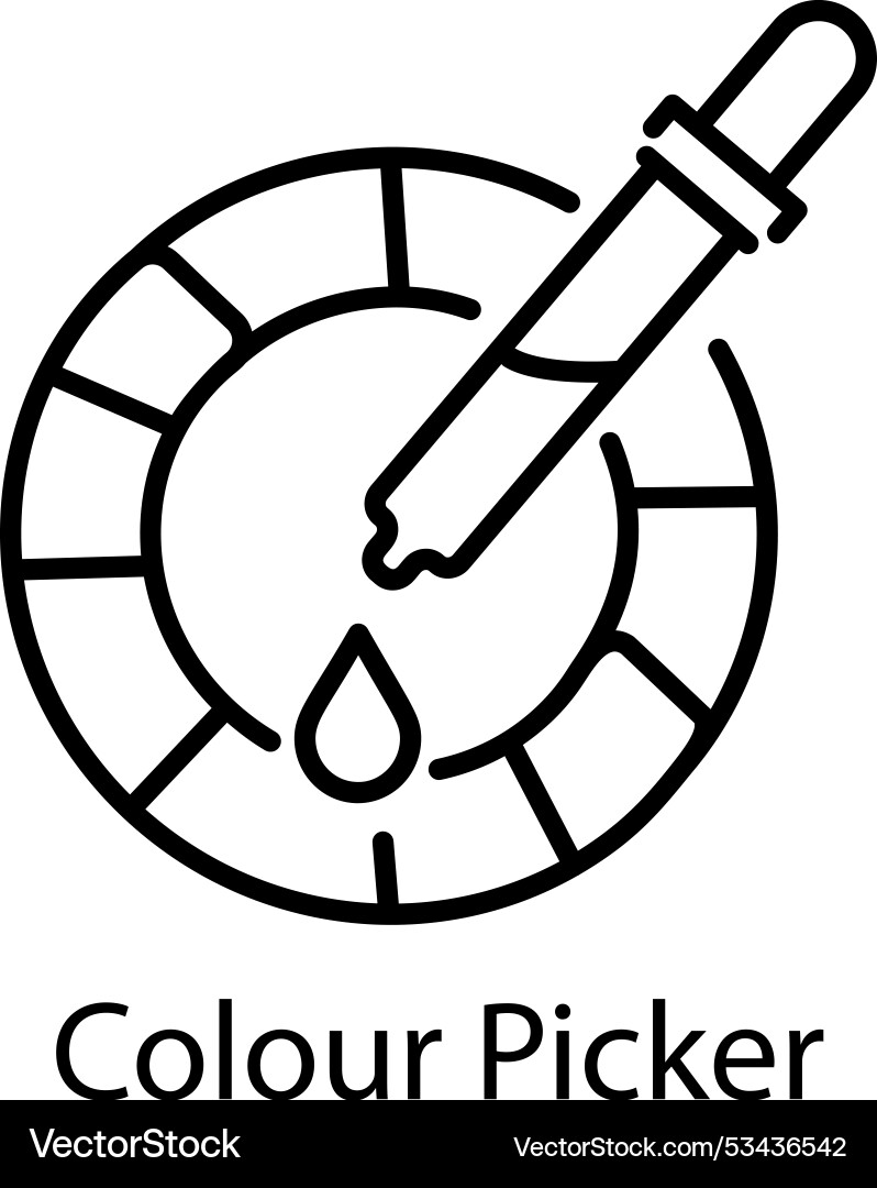 Colour picker Royalty Free Vector Image - VectorStock