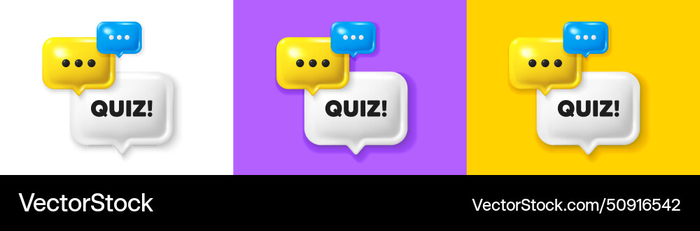 Quiz symbol answer question sign chat speech Vector Image