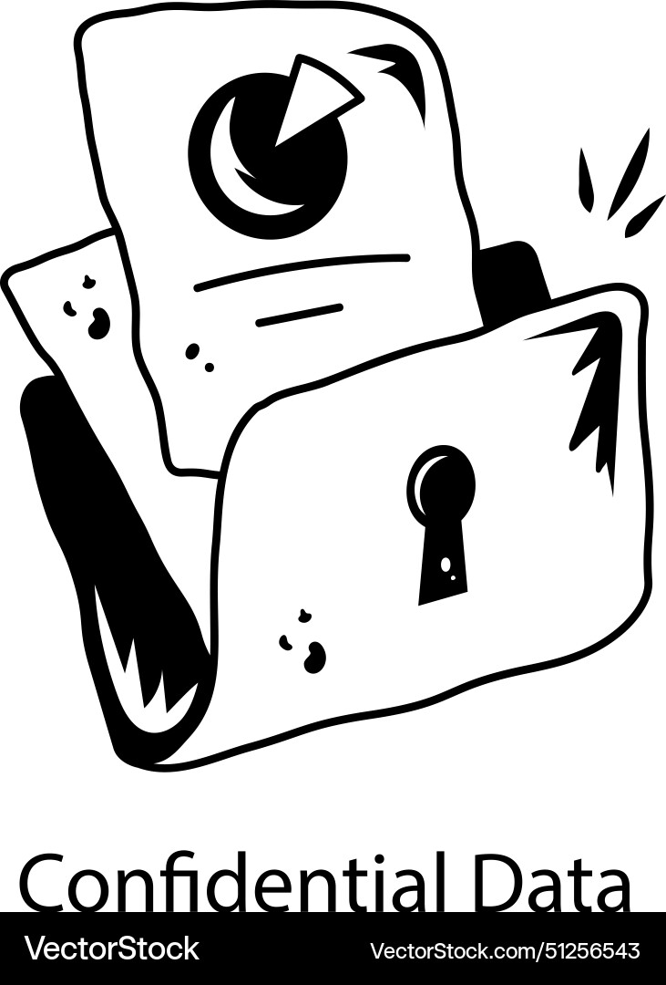 Confidential data Royalty Free Vector Image - VectorStock