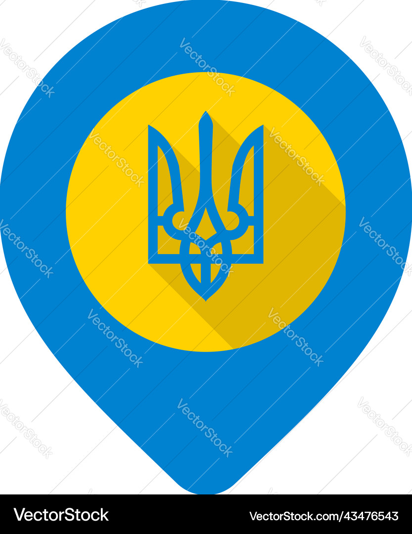 Flag of ukraine Royalty Free Vector Image - VectorStock