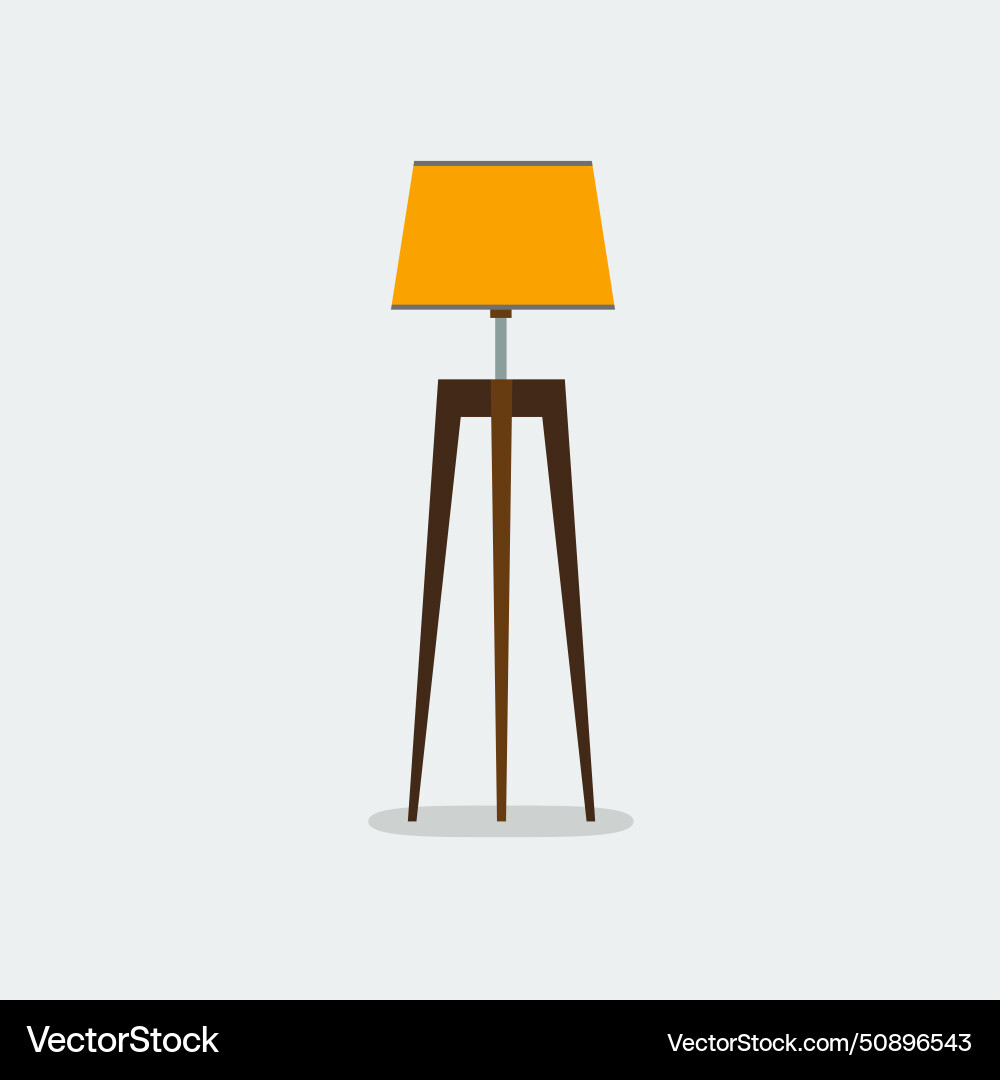 Floor lamp icon modern design element for home Vector Image