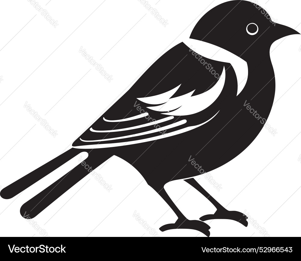 Tiny talisman sparrow icon joyful jive sparrow Vector Image