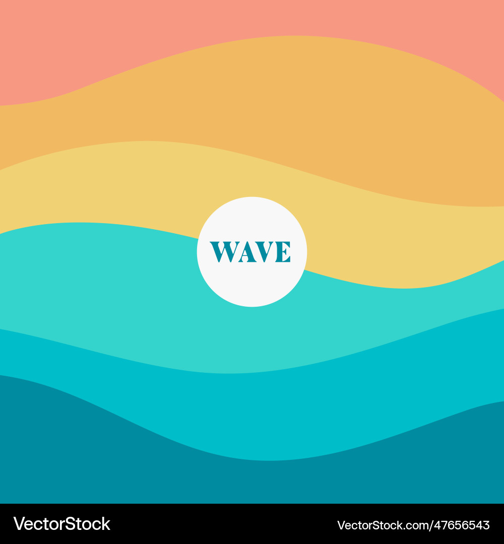 Wave minimal background design picture Royalty Free Vector