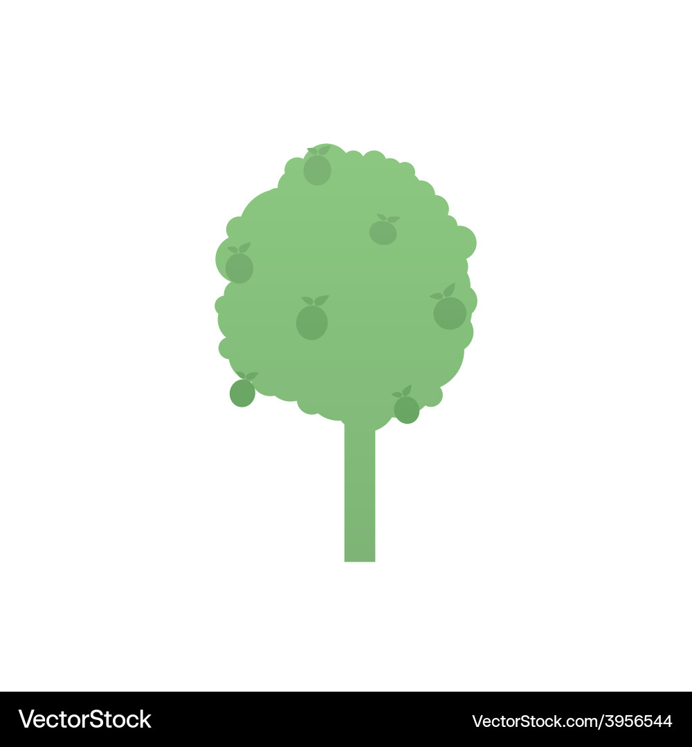 Apple tree Royalty Free Vector Image - VectorStock