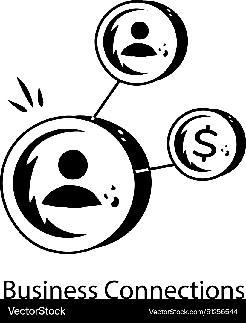 Business connections Royalty Free Vector Image