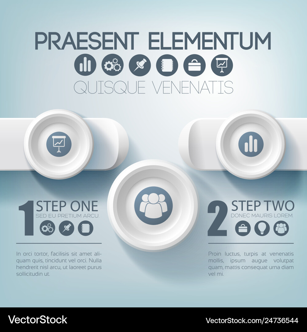 Business strategy infographic background Vector Image