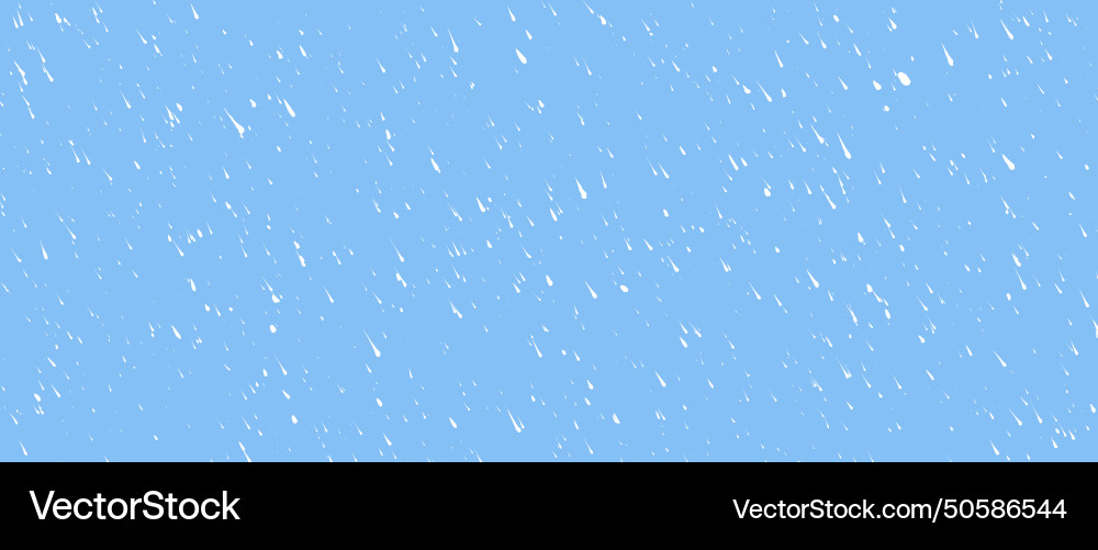 Hand-drawn white diagonal raindrop on blue Vector Image