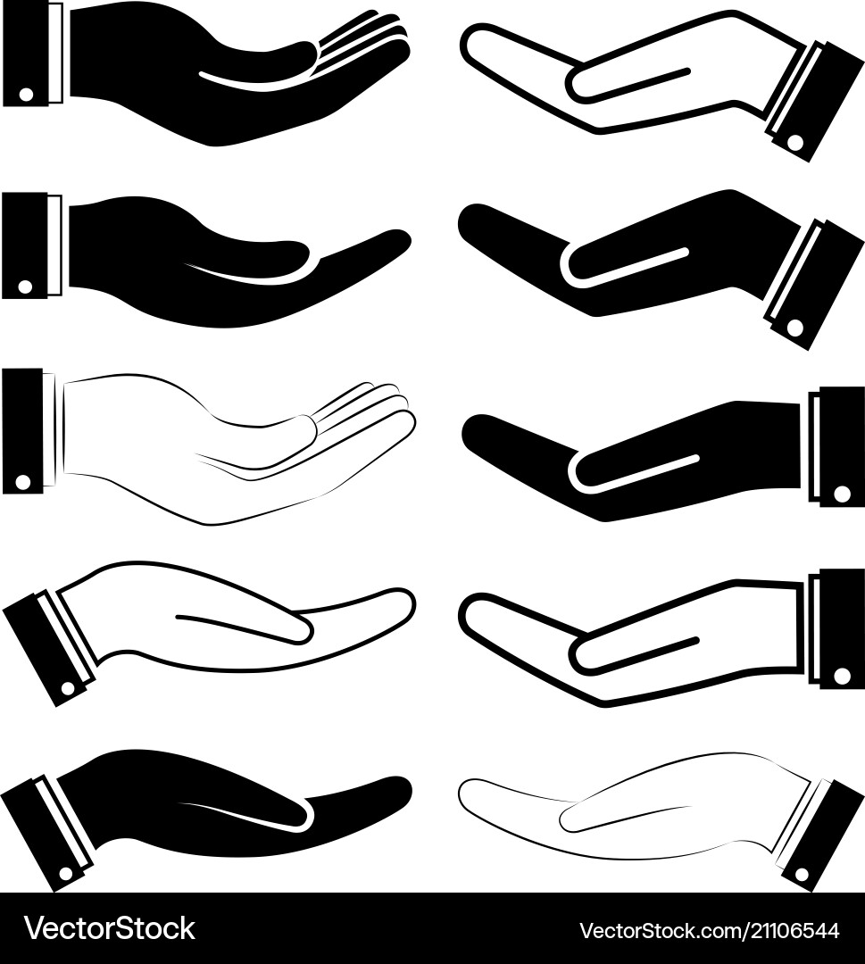 Hands icon Royalty Free Vector Image - VectorStock