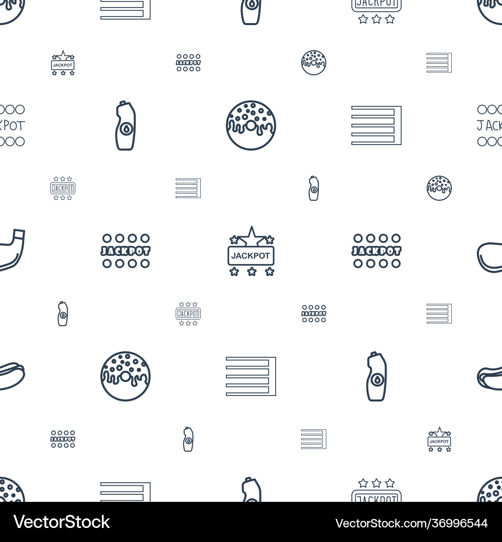 Poster icons pattern seamless white background Vector Image