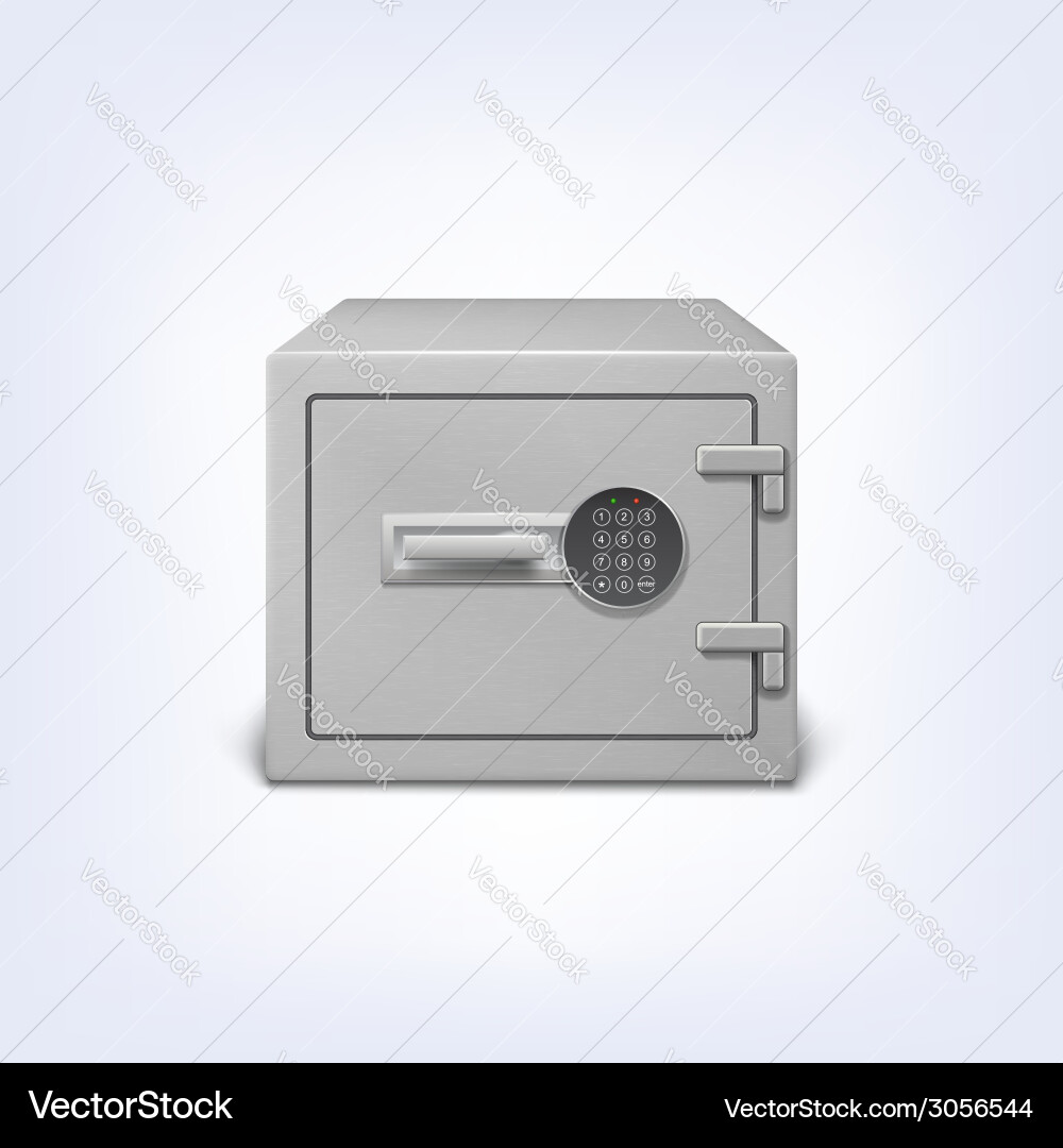 Safe with electronic lock Royalty Free Vector Image