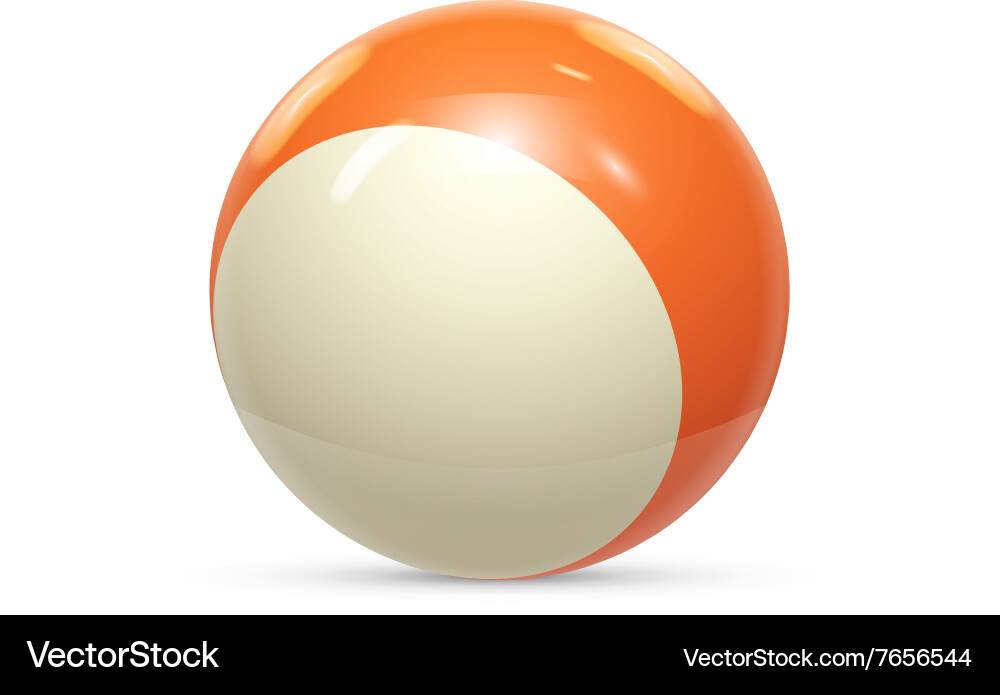 Striped ball 3d sphere with texture isolated Vector Image