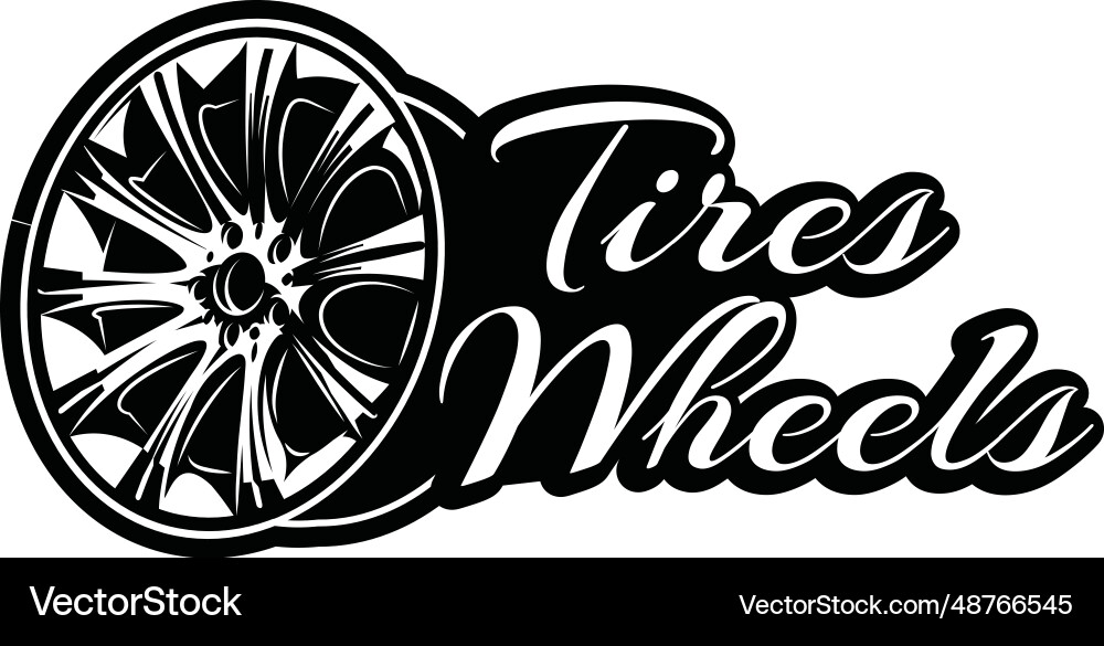 A metal disk for car wheel Royalty Free Vector Image
