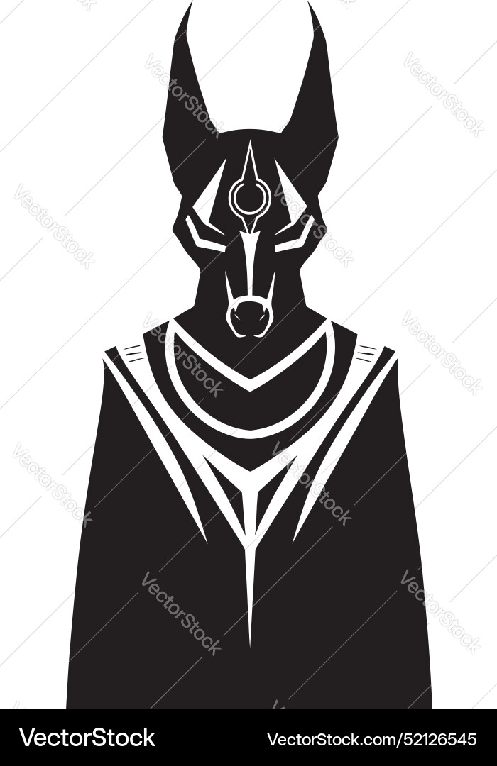 Abstract afterlife an anubis graphic eternal Vector Image