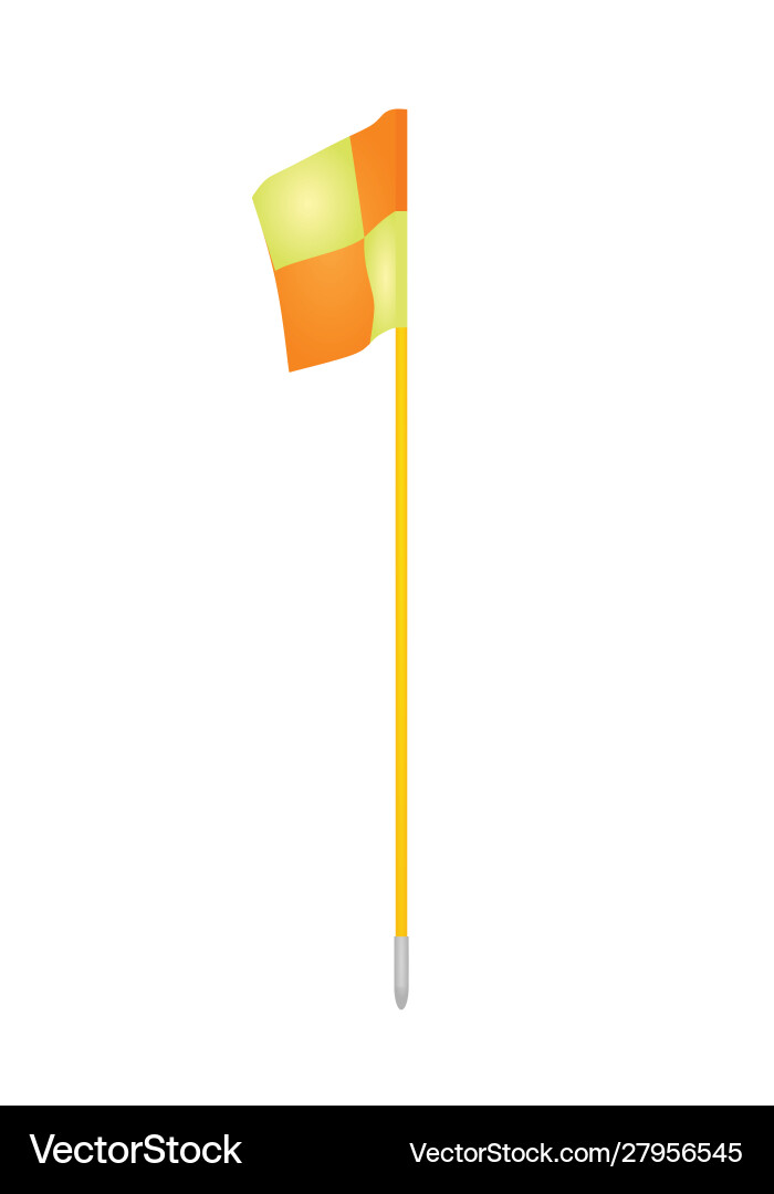 Soccer corner flag Royalty Free Vector Image - VectorStock