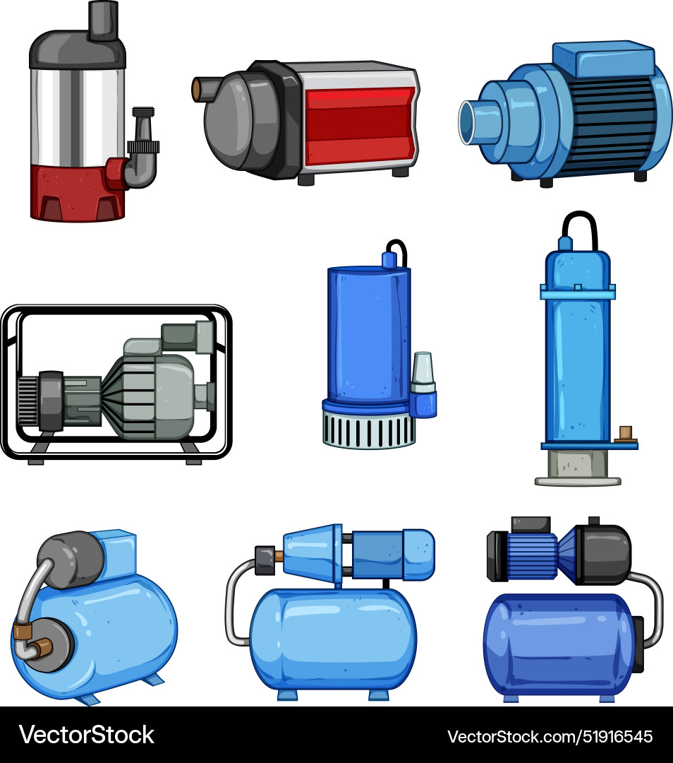 Cartoon Water Pumps Distributor