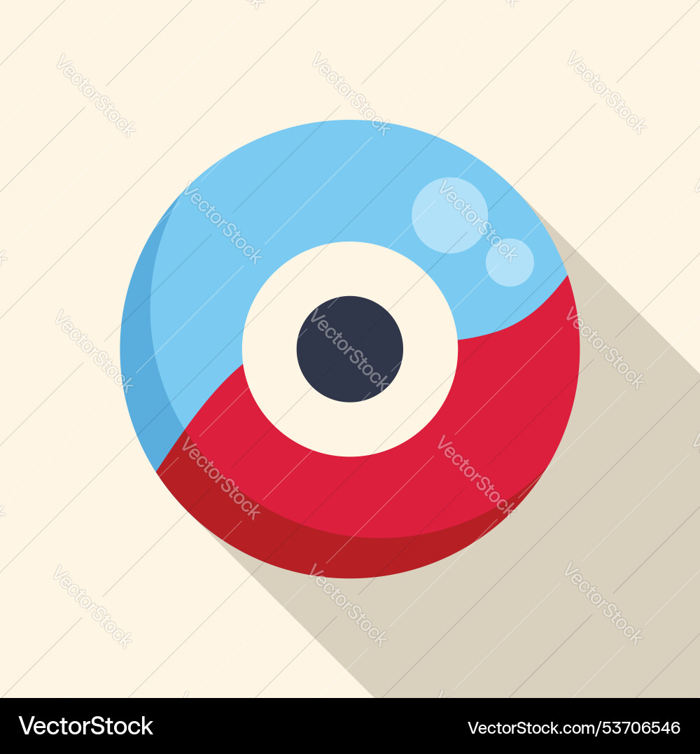 Laundry ball washing machine dryer icon flat Vector Image