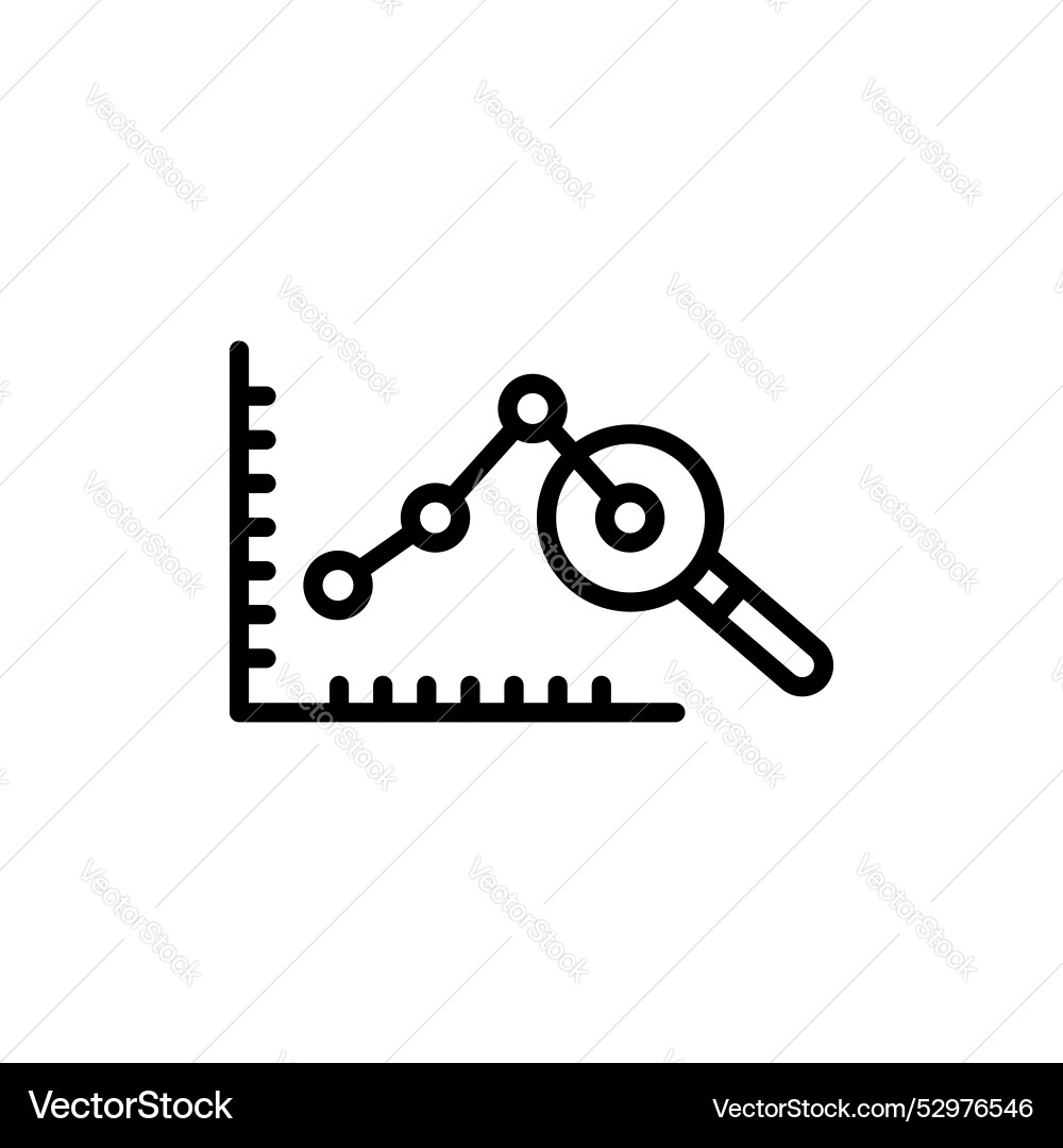Market prediction icon Royalty Free Vector Image