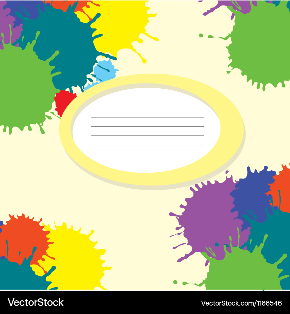 Notebook cover Royalty Free Vector Image - VectorStock