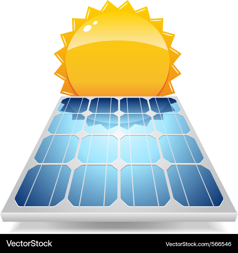 Solar panel Royalty Free Vector Image - VectorStock