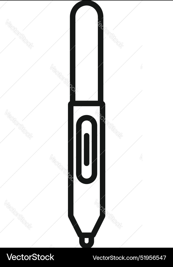 Electronic pen for tablet device drawing Vector Image