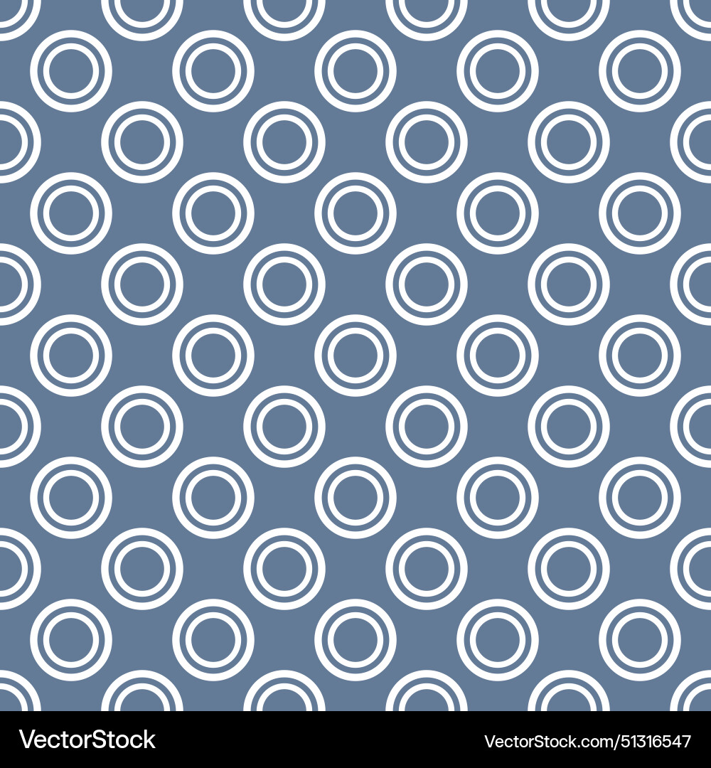 Seamless pattern with dots on retro navy blue Vector Image