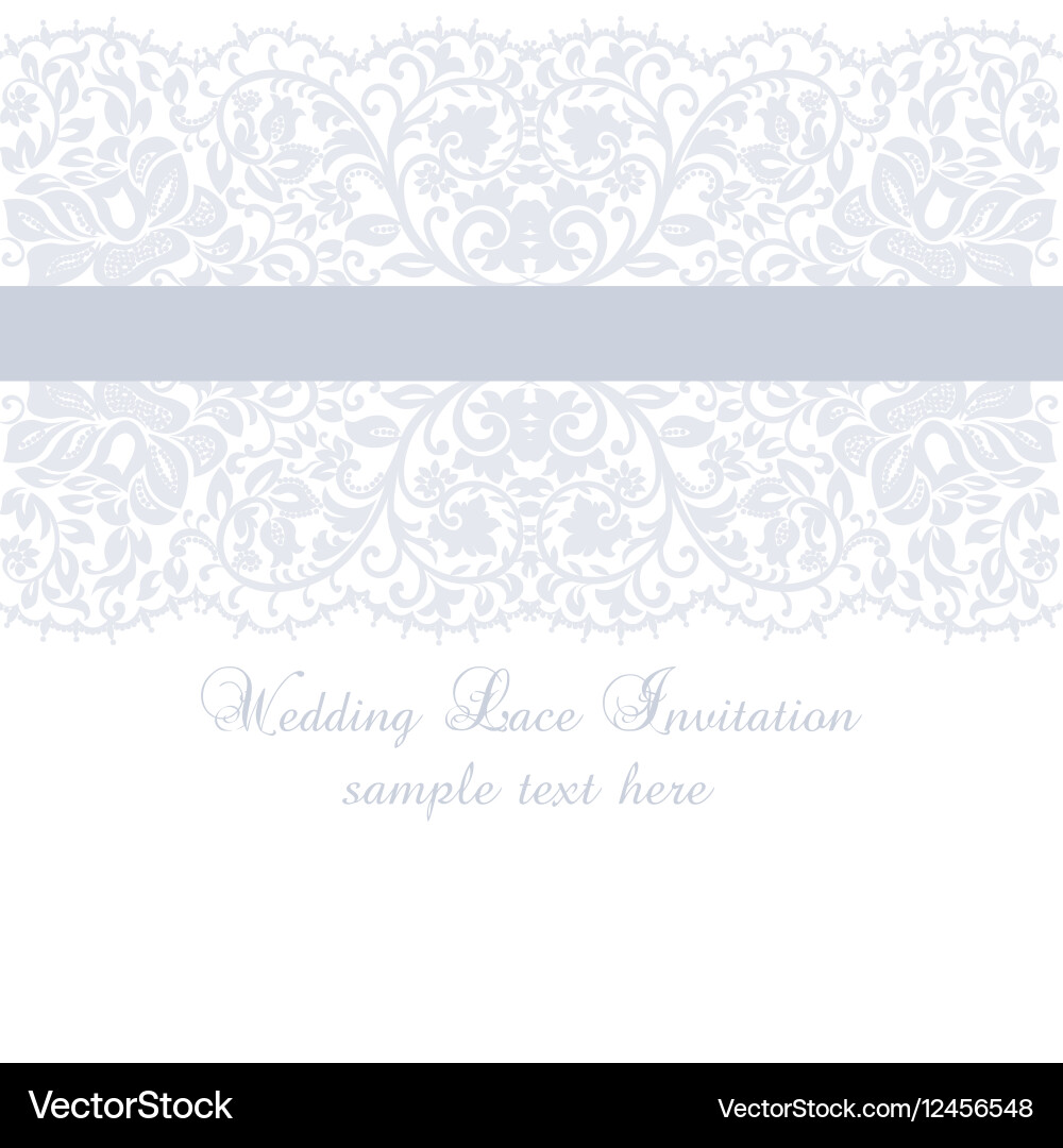 Lace crochet card background Royalty Free Vector Image