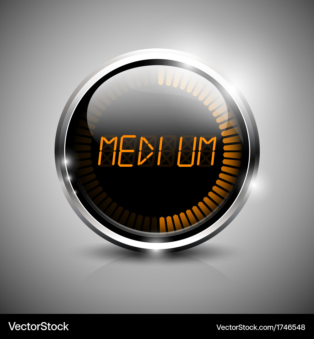 Medium symbol Royalty Free Vector Image - VectorStock