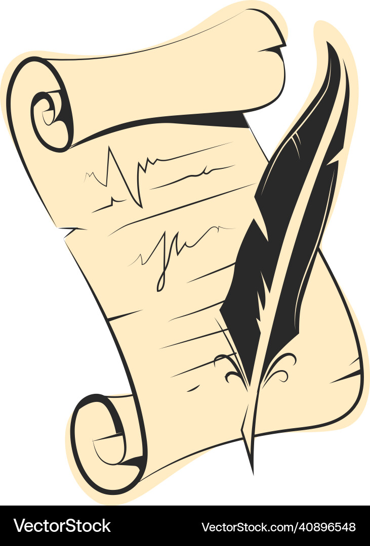 Quill And Scroll Logo Scroll And Quill Scroll And Quill Symbol